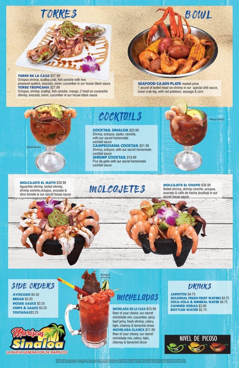 Menu – Mariscos Sinaloa